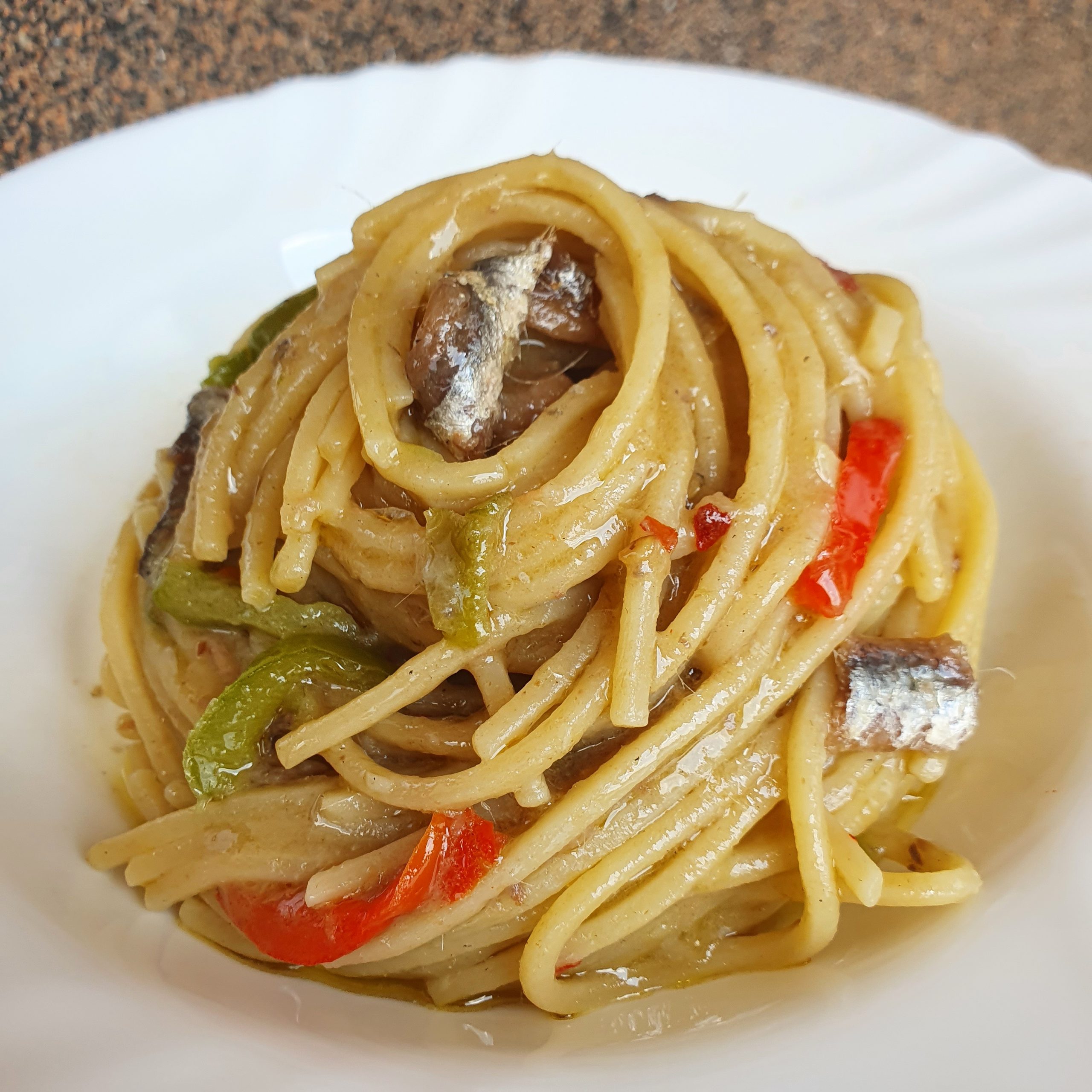 Spaghetti Risottati al Profumo Mediterrano - Piatti Tipici